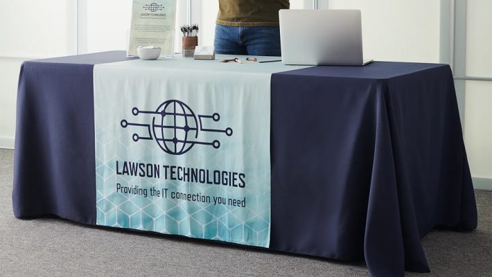 Everything you need to know about advertising table covers | PRINTitGO ...
